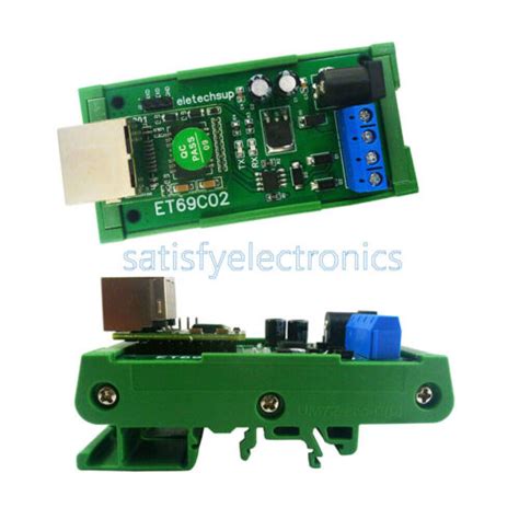 Rs485 To Ethernet Tcpip Converter Mqtt Modbus Rtu Module With Or Without Rails Ebay Australia