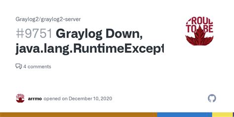 Graylog Down Javalangruntimeexception · Issue 9751 · Graylog2