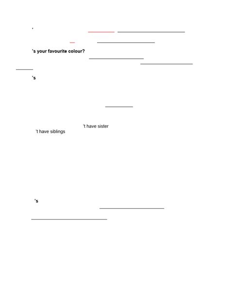 Speaking Questions Test Pdf