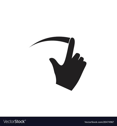 Screen Swipe Royalty Free Vector Image VectorStock