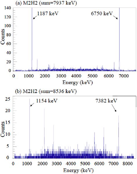 A Selection Of The Two γ Rays Of 6750 Kev And 1187 Kev In The
