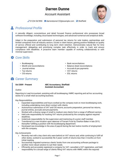 2 Accounts Assistant Cv Examples Writing Guide [get Hired]