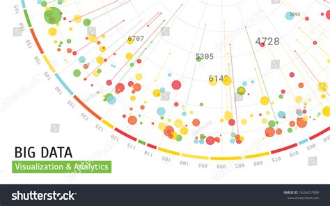Big Data Visual Representation Complex Big Stock Vector Royalty Free
