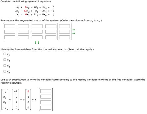 Solved Solve The Given System Of Equations Using Either