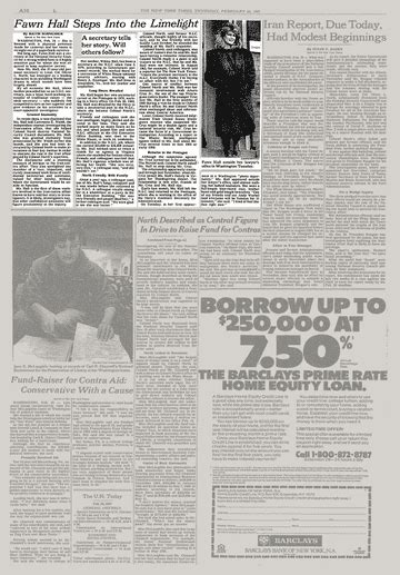 Fawn Hall Steps Into The Limelight The New York Times