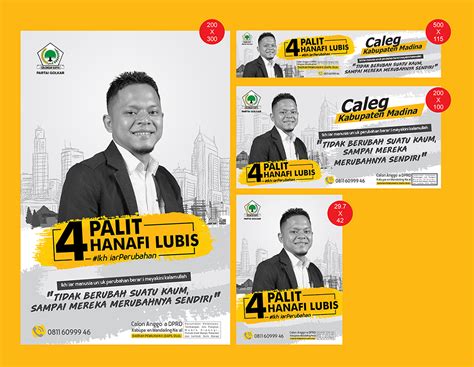 Detail Desain Banner Caleg Keren Koleksi Nomer