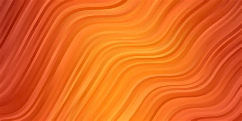 Light Orange Vector Background With Bent Lines Bright Illustration With