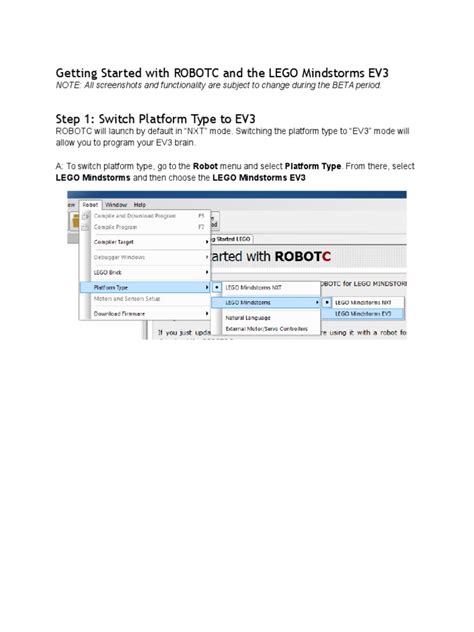 Robotc Ev3 Getting Started Guide Pdf