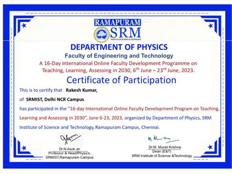 One More Step Forwarded 👏🥰 Elearning Achievement Fdp Srmuniversity Digitallearning Rakesh