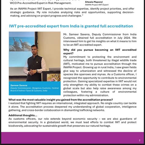 Sameer Saxena On Linkedin Wco Inama Newsletter July Sep 2024