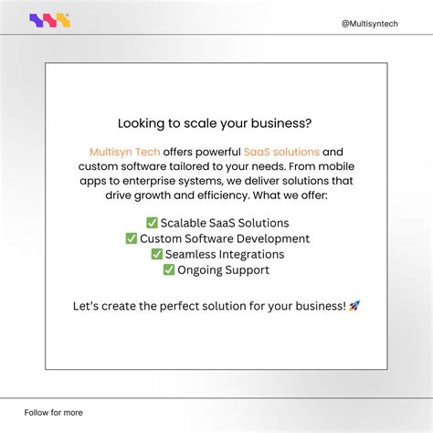 Multisyn Tech Pvt Ltd On Linkedin Saas Customsoftware Businessgrowth Techsolutions