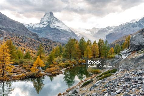 마테호른 첨탑의 멋진 전망 위치 장소 Grindjisee 호수 세르비노 피크 스위스 알프스 스위스 유럽 인기 관광 명소의 이미지 사진 벽지 지구의 아름다움을 발견 0명에