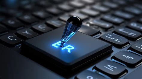 conceptual hand cursor pressing enter key on idea 3d render backgrounds