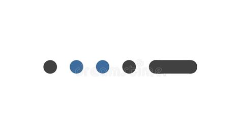 Loading Dots Progress Indicator Icon For Ui Wait Process Vector Design Generative Ai Stock