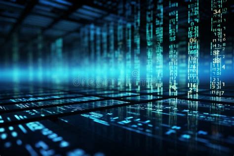 Digital Abstraction Background Showcases Ai Algorithms And Binary Code