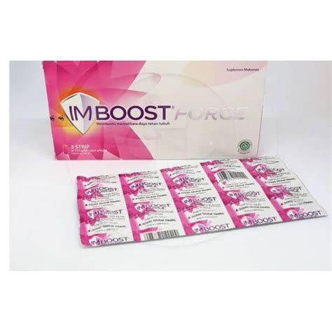 Jual Imboost Force Per Strip Isi 10 Tablet Shopee Indonesia