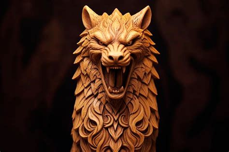 Fenrir Statue Fenrir Norse Wolf Statue Fenrir God Viking Etsy France