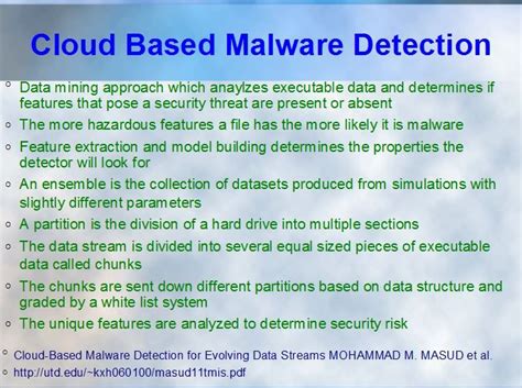 Cloud Based Malware Detection Cloud Based Feature Extraction Detection