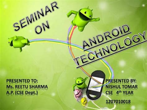 Android Technology Presentation Pptx Operating Systems Computer Software And Applications