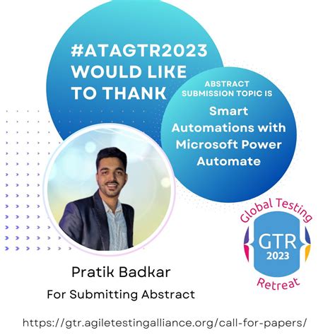 Agile Testing Alliance On Linkedin Abstract Submission Atagtr Your Tech Insights Await