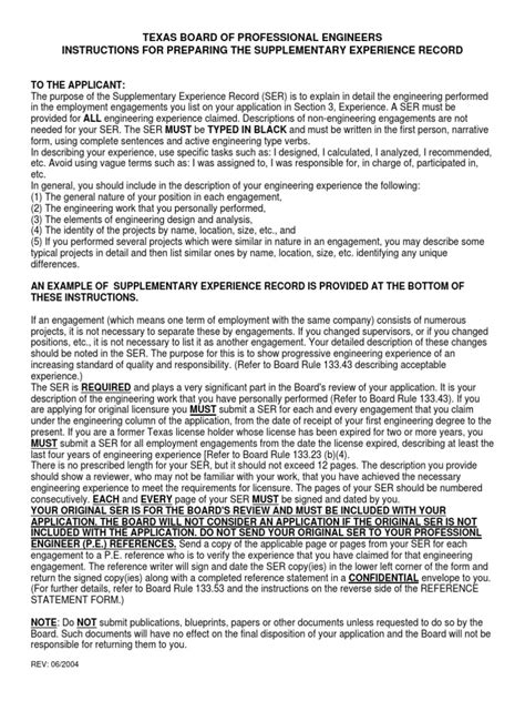 Pe License Ser Form Pdf Engineering Business