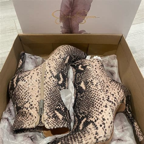 Jessica Simpson Nuevo Stretch Python Booties Gem