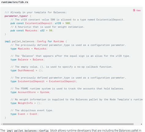need clarification configure nicks pallet code and comment · issue