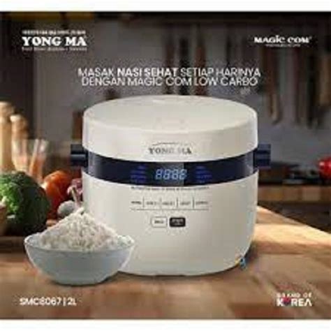Jual Yong Ma Digital Rice Cooker 2l Low Carbo Magic Com Yongma Smc 8067 Shopee Indonesia
