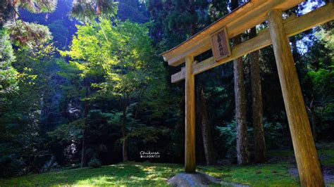 宍粟市千種町西河内鍋ヶ森神社 初秋の風景
