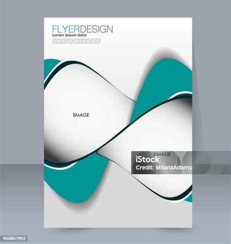 추상 전단지 디자인 배경입니다 브로셔 템플릿입니다 잡지 표지 사업 이랑 교육 프레 젠 테이 션 보고서에 대 한 벡터 일러스트입니다 그린 색상입니다 0명에 대한 스톡 벡터