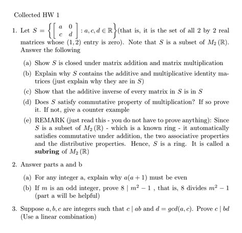 Solved Collected HW 1 a 8 0 d R th с 1 Let S a c d Chegg com