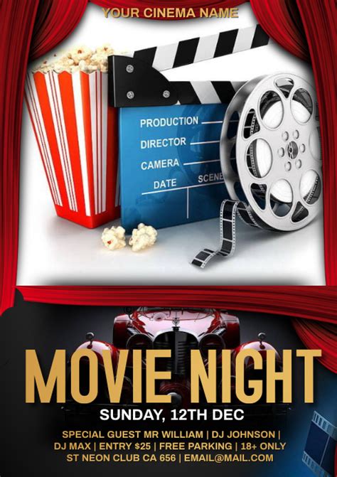 Modèle Cinéma Soirée Cinéma Postermywall