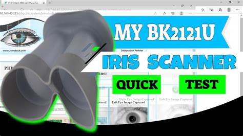 PHP Web Biometric Iris Recognition Using BK U Iris Scanner
