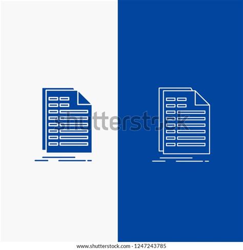 Bill Excel File Invoice Statement Line Stock Vector Royalty Free 1247243785 Shutterstock