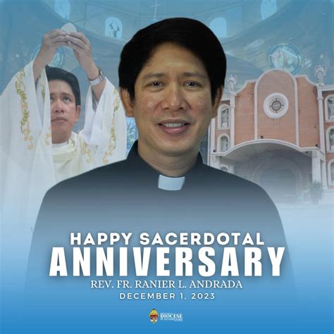 Happy 25th Sacerdotal Anniversary Rev Fr Ranier L Andrada 🙏 May The Omnipotent Triune God