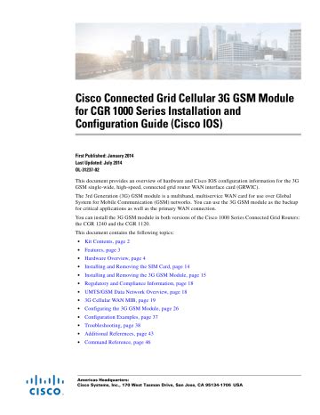 Cisco Connected Grid Router Manual Manualzz