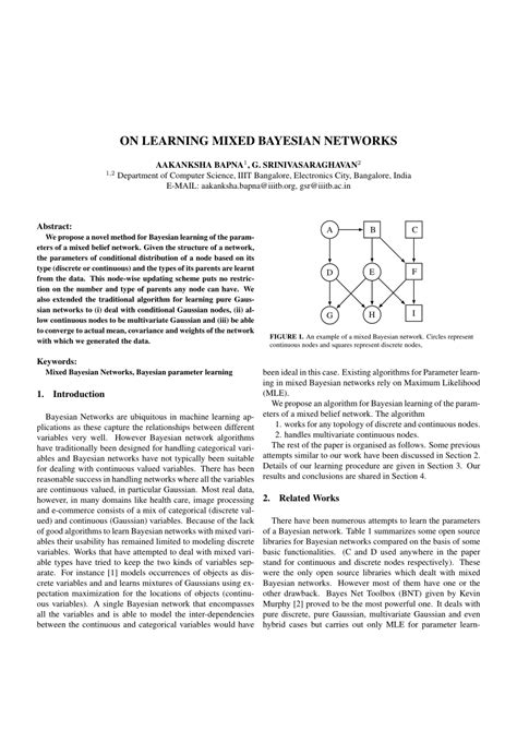 PDF On Learning Mixed Bayesian Networks