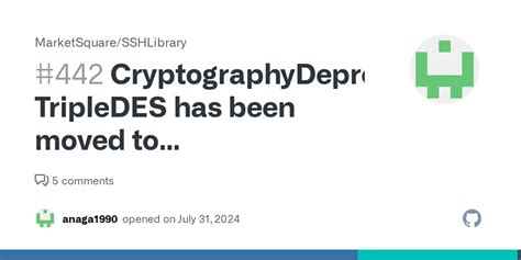 Cryptographydeprecationwarning Tripledes Has Been Moved To