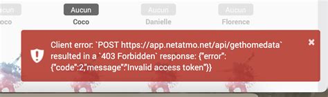 Invalid Access Token Objets Connectés Communauté Jeedom