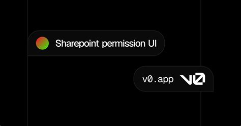 Sharepoint Permission Ui V0 By Vercel
