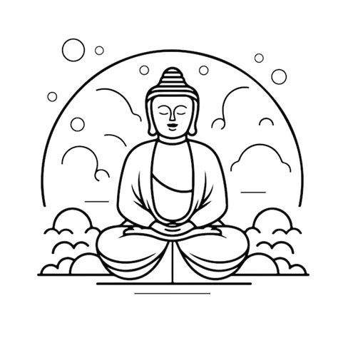 스케치 손으로 그린 단일 라인 아트 색칠 페이지 선 그리기 흰색 배경에 고립 프리미엄 벡터