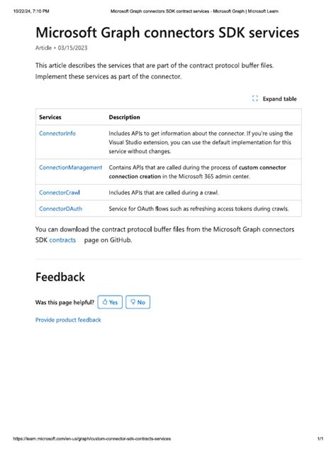Microsoft Graph Connectors Sdk Services Pdf