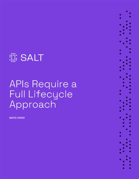 White Paper APIs Require A Full Lifecycle Approach