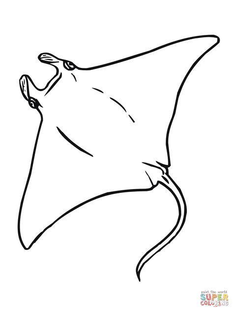 Dibujo De Mantarraya Para Colorear Dibujos Para Colorear Imprimir Gratis