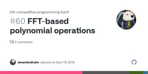 FFT Based Polynomial Operations Issue 60 Kth Competitive
