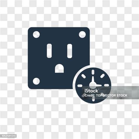 투명 한 배경 플러그 투명도 로고 디자인에 고립 된 플러그 벡터 아이콘 디자인에 대한 스톡 벡터 아트 및 기타 이미지 디자인