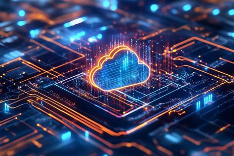 A Dynamic Representation Of Cloud Computing Technology Illustrating