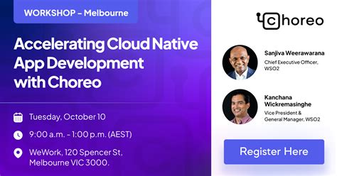accelerating cloud native app development with choreo melbourne