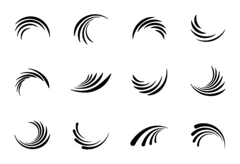 Premium Vector Abstract Striped Geometric Shapes For Design