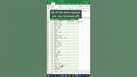 How To Trim Extra Spaces In Excel ️ Youtube